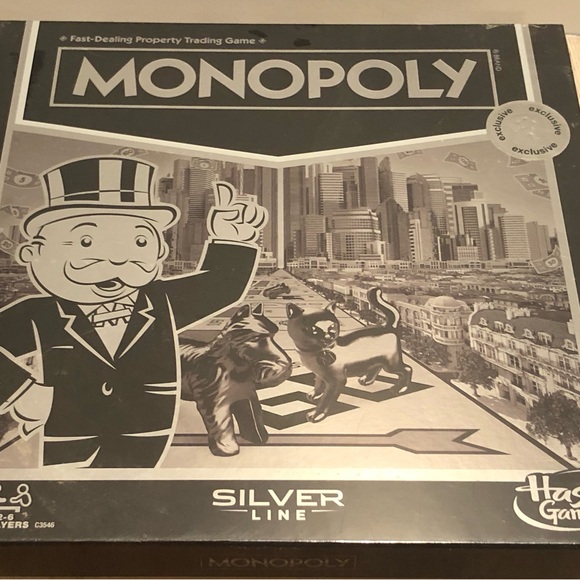 Hasbro | Toys | Monopoly Silver Line Classic Board Game New Sealed ...